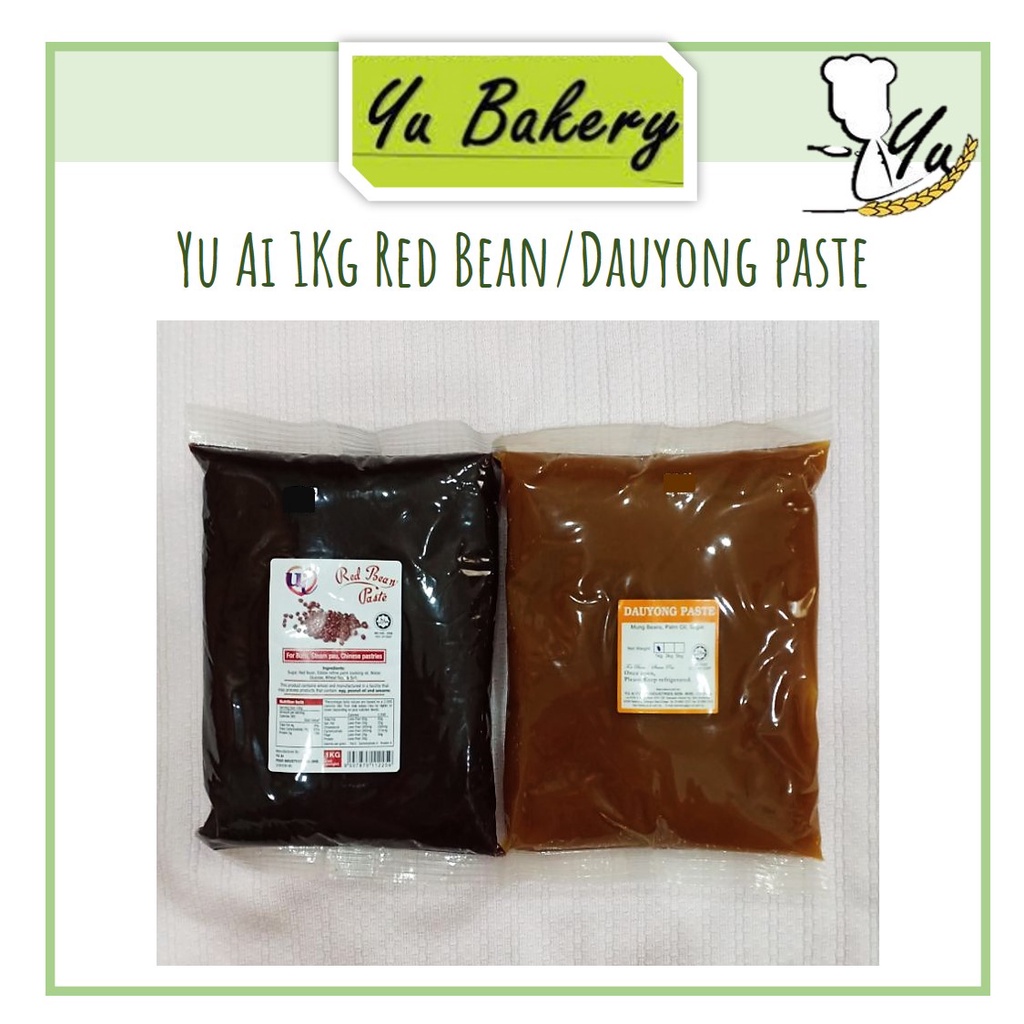 Yu Ai 1Kg Red Bean paste/Dauyong paste (Halal)/Inti pao/roti | Shopee ...