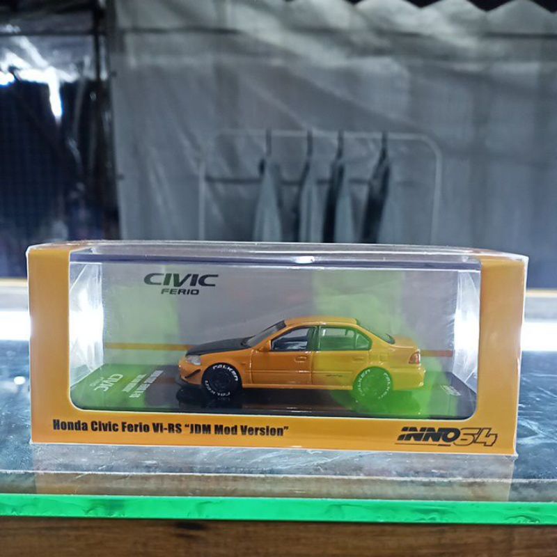 1/64 Inno Honda Civic Ferio Vi-RS JDM Mod Version (Metallic Orange ...