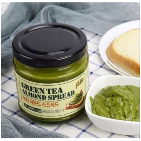 Korea Green Tea Almond Spread Matcha Jam (250g) Feliz | Shopee Malaysia