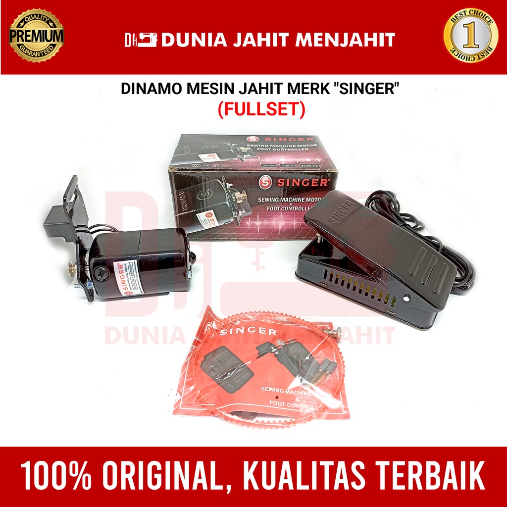 MESIN 100% ORIGINAL "SINGER" Brand Sewing Machine Dynamo 100 WATT | Shopee Malaysia