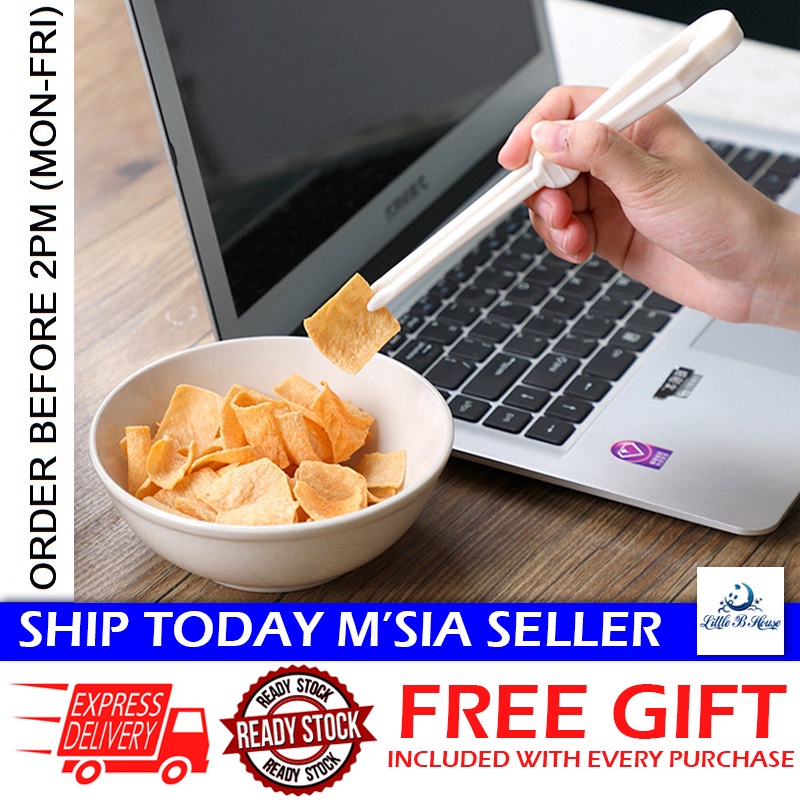[Little B House] Japan Chip Snack Tongs Chip Tongs Clip Food Clip 零食夹 ...