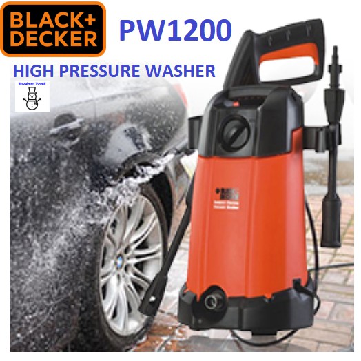 PW1200 1200W HIGH PRESSURE WASHER BLACK AND DECKER, CLEANER 1200, FULL ...