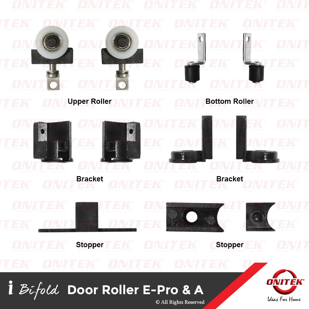 Onitek i Bi Fold Door Roller E Pro & E Pro A (1 Set) | Shopee Malaysia