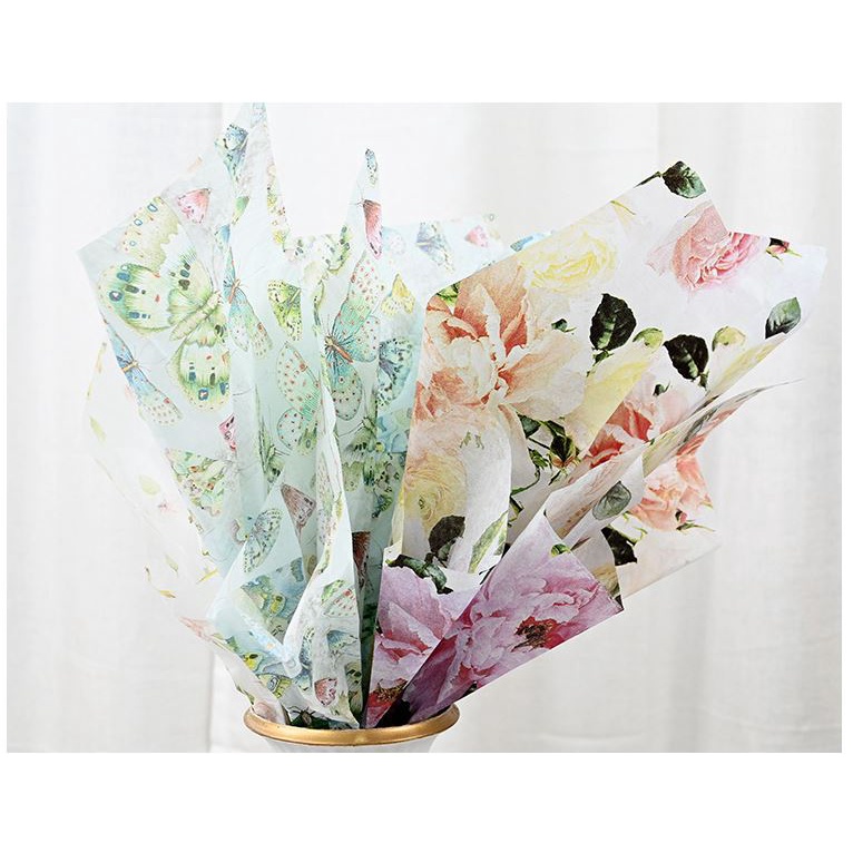 50x70cm DIY Flora Fauna Tissue Paper Gift Wrapping Paper Clothing ...