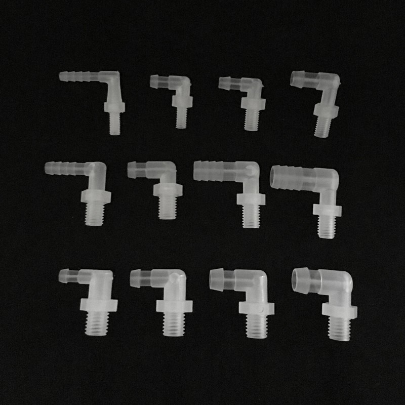 M6-M12 Plastic Thread Elbow Adapters Garden Water Tank Hose Fittings ...