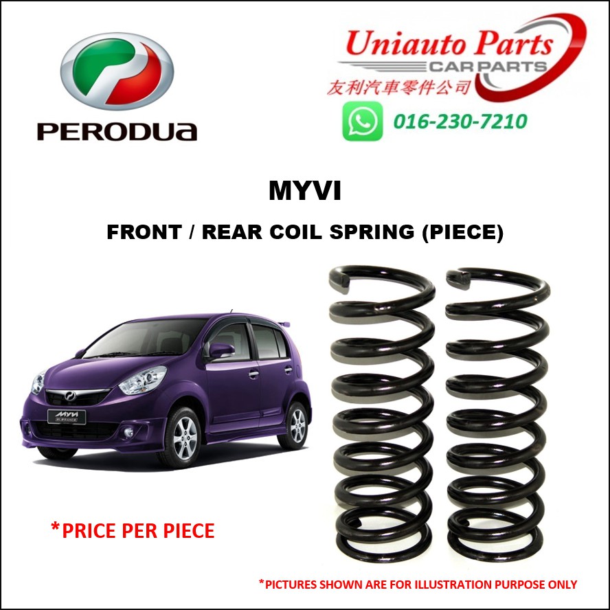 PERODUA MYVI FRONT / REAR COIL SPRING (PIECE) | Shopee Malaysia