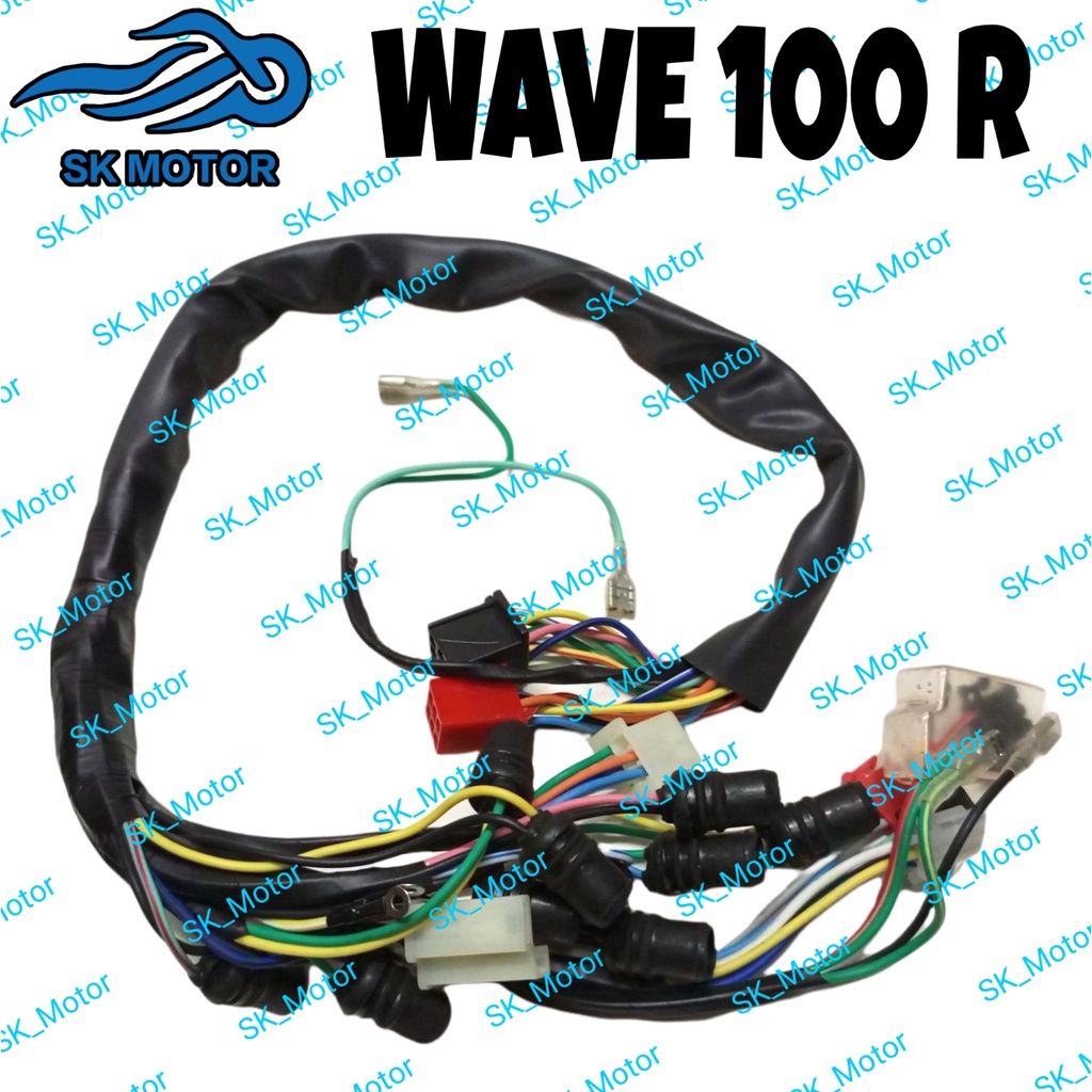 Honda WAVE 100 R (KICK) / (STARTER) Meter Wire Harness Assy / Wiring ...