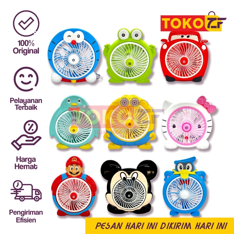 [WELHOME CHARACTER FAN] 10 Inch Electric Fan, Doraemon Frog Keroppi ...