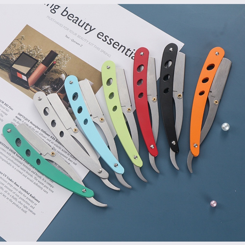 Explosive old-fashioned all-steel razor manual razor hairdressing knife ...