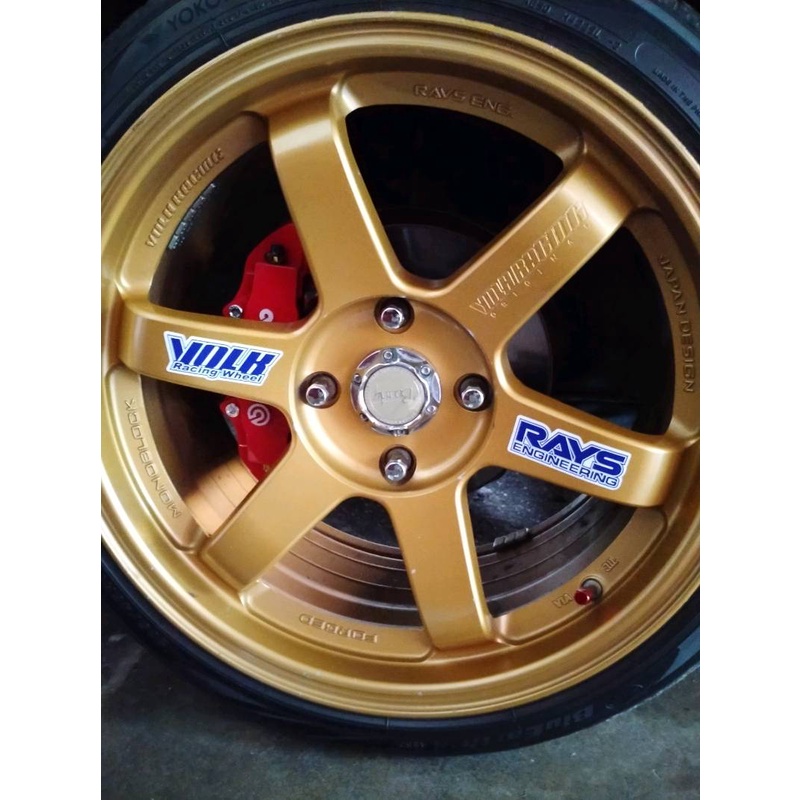 [Readystock] CAR RIM STICKER RAYS VOLK RACING / RIM STIKER RAYS VOLK ...