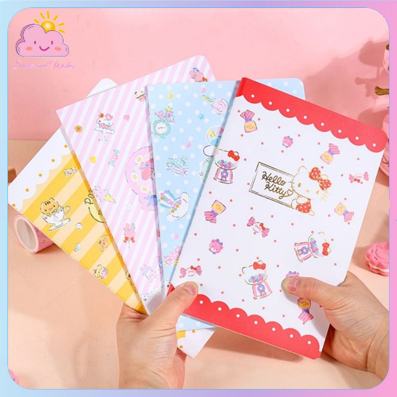 A5 (Set of 4) Buku Nota Exercise Book Cute Journal Notebook Sanrio ...