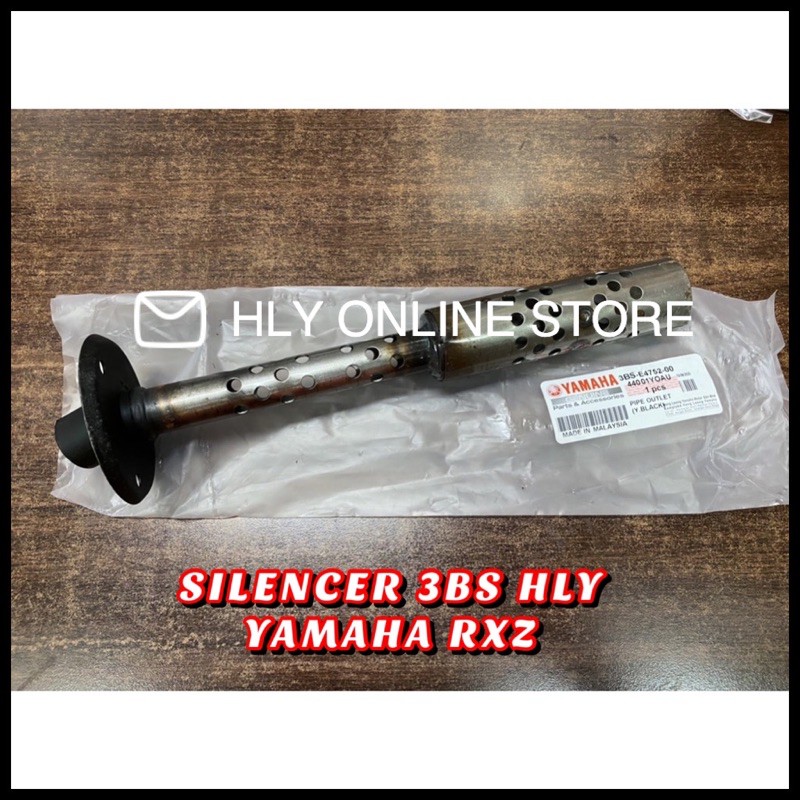 Silencer Ekzos Pipe Exhaust 3BS Yamaha RXZ 100% Original HLY Muffler ...
