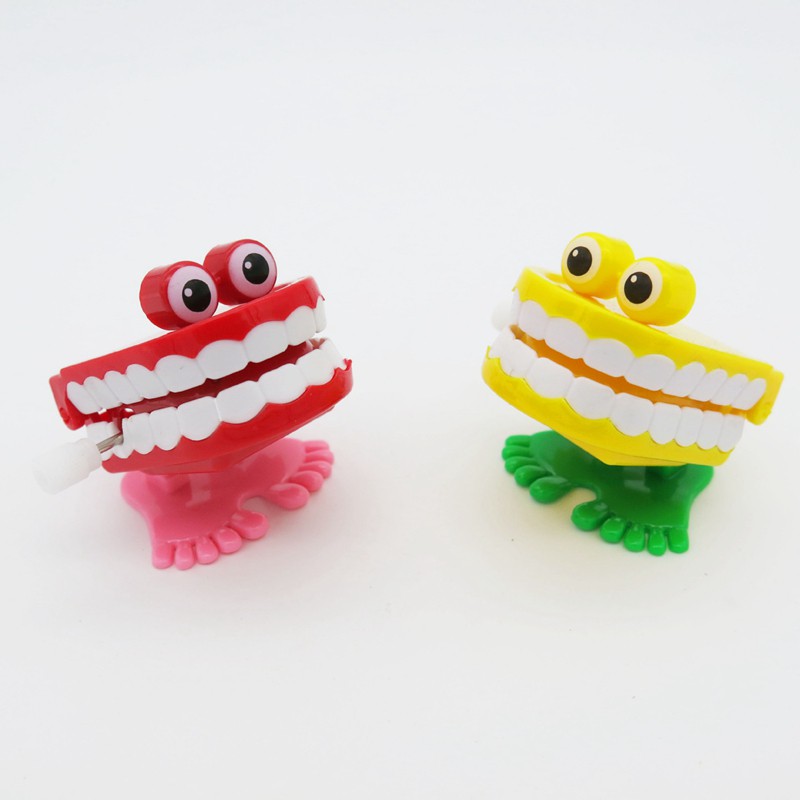 Jumping Teeth on Chain Toy Denture Model Toy Halloween Toy | Shopee ...