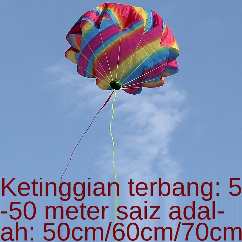 Tangan Membuang Mainan Payung Terjun Payung Terjun Kanak-Kanak Payung ...