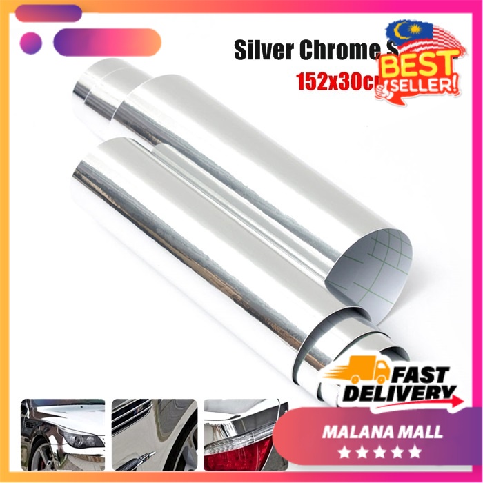 Silver Chrome Sticker Door Lining Glass Moulding Car Wrap Sticker ...
