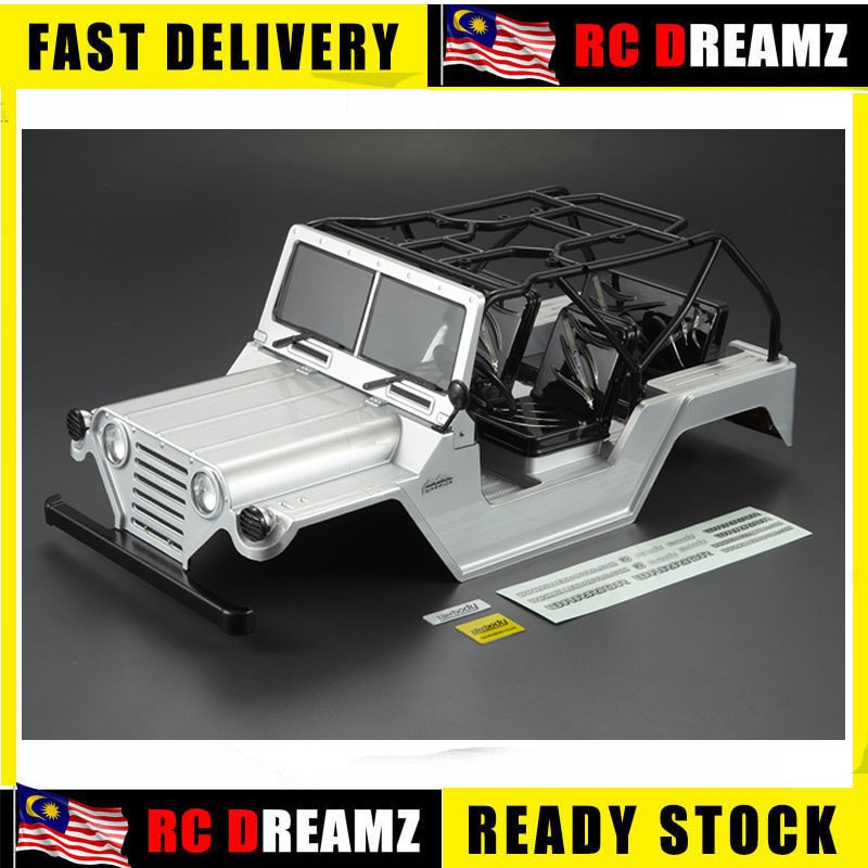 RC CAR KILLERBODY BODY SHELL 1/10 OFFROAD CRAWLER WARRIOR - SILVER ...