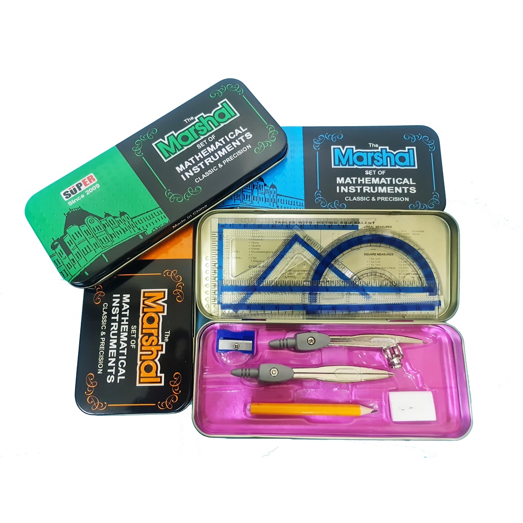 Geometry Marshal Mathematical Instruments Compass Geometric Set / Math ...