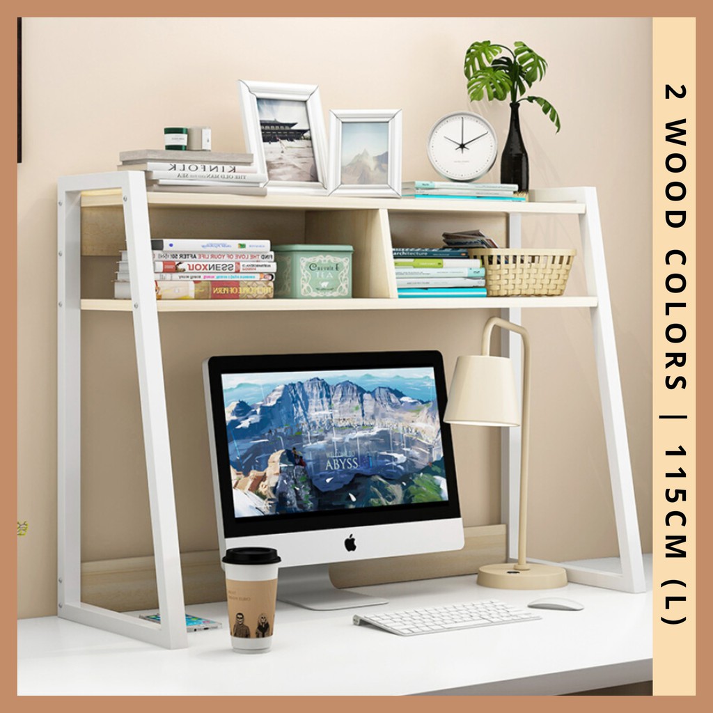 *Table Top Bookshelf Display Rack Organizer with Steel Frame [1706 ...