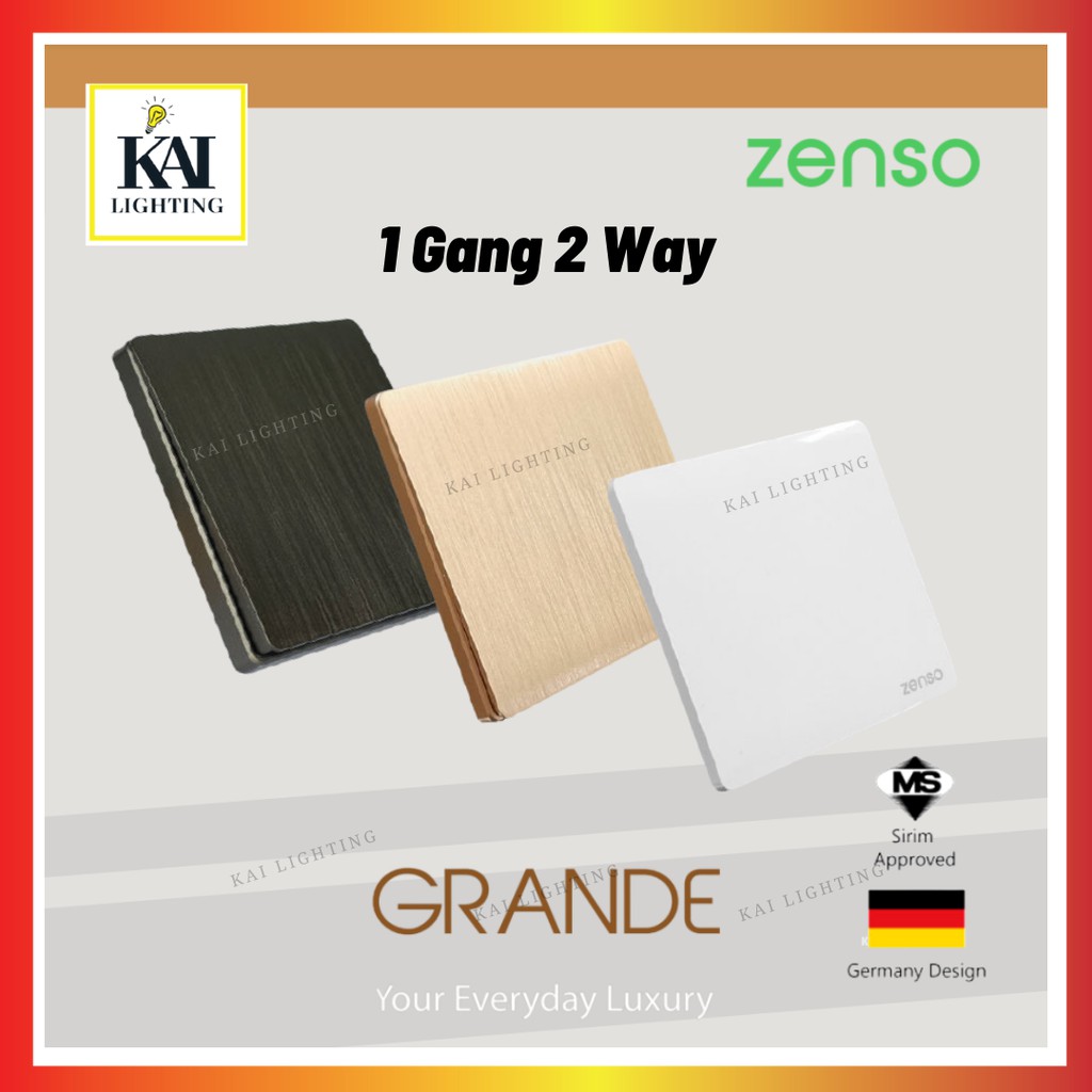 [SIRIM] Zenso Grande Socket and Wall Switch Slim Modern Switches Design ...