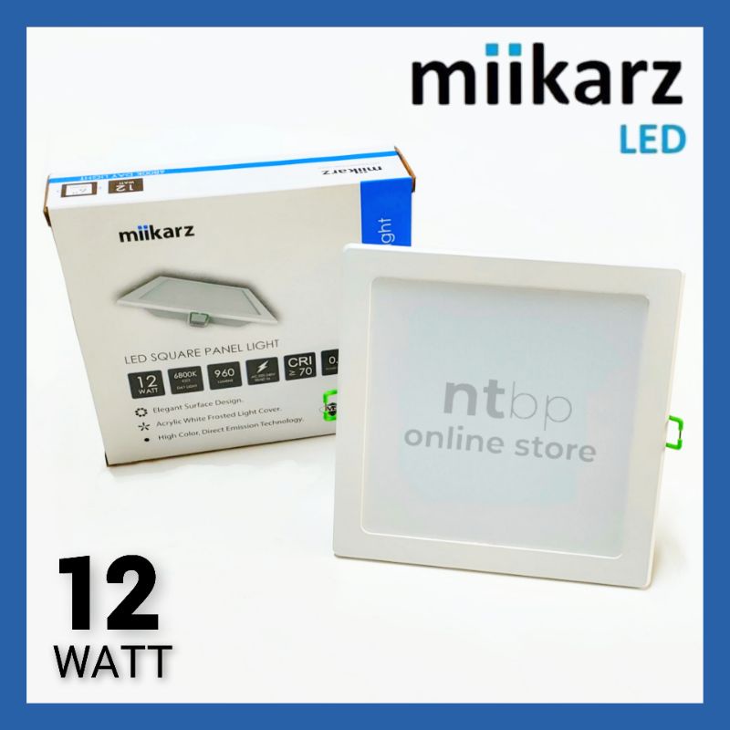 [READY STOCK] MIIKARZ 12Watt 6" Led Square Panel Light / Down Light ...