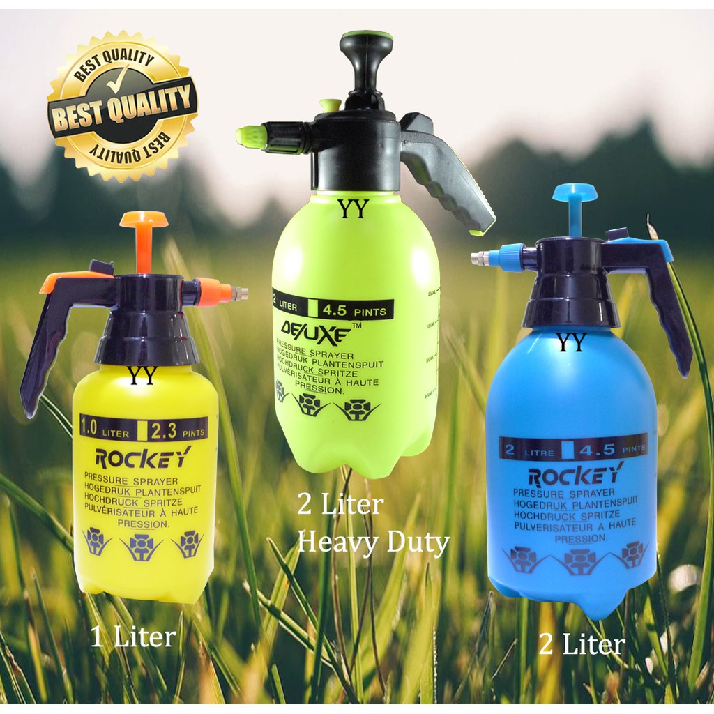 YY DiY ROCKEY/PONNY/DELUXE 1Liter/2Liter Pressure Sprayer Pump Hand ...