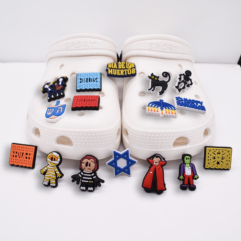 Crocs Jibbitz Pins Cartoon New Product Halloween Series DIY Shoes Charm ...