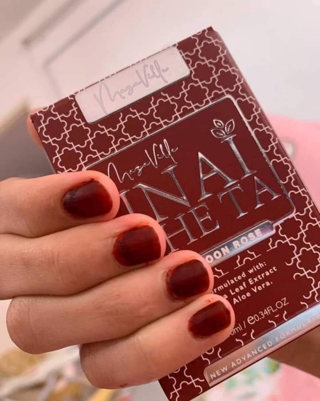 Inai Che Ta Maroon Rose Red Velvet | Lipstick Che Ta Mentari Hitam Mawar Hitam Original Hq Ready ...