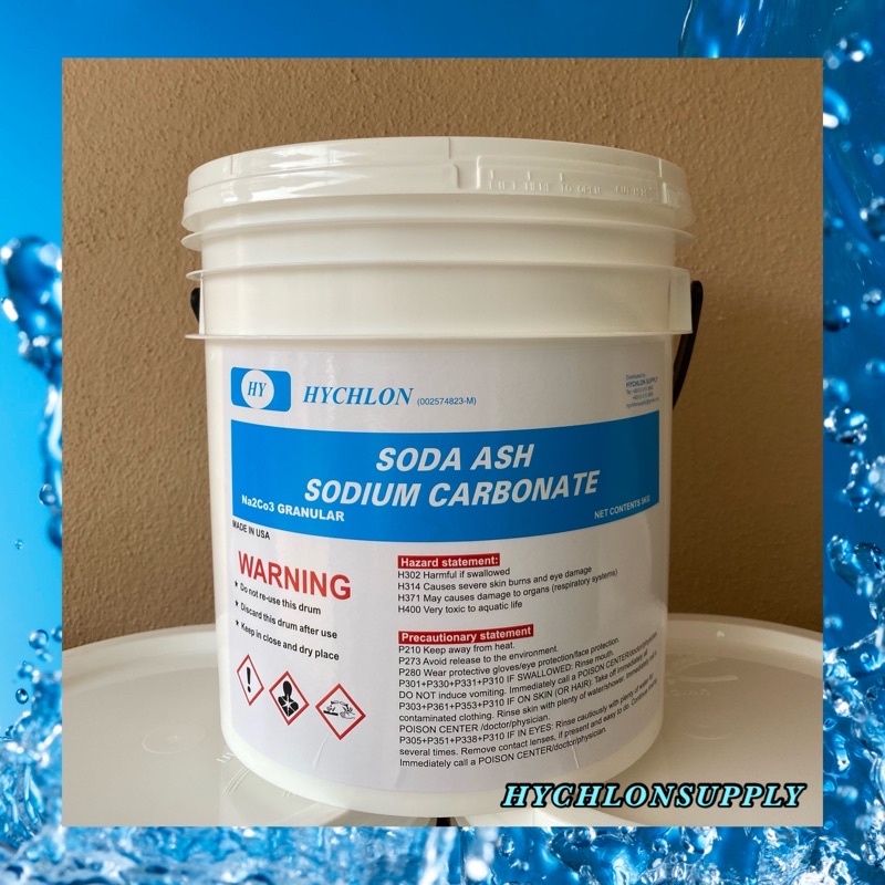 SODA Swimming Pool pH UP (5KG)- Soda Ash Dense/Sodium Carbonate ...