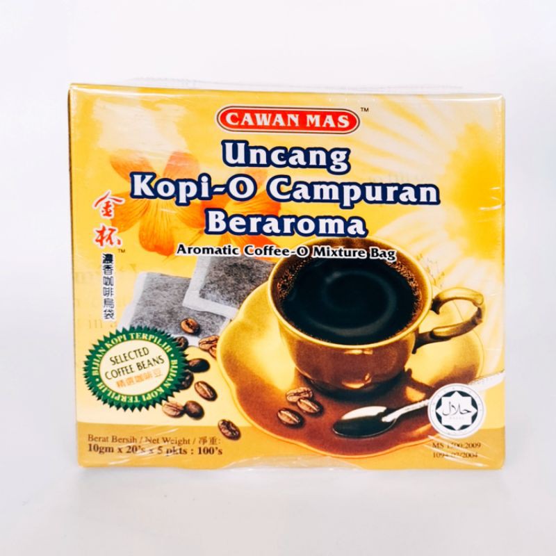 ( READY STOCK ) Cawan Mas Uncang Kopi-O Campuran Beraroma 100pcs ...