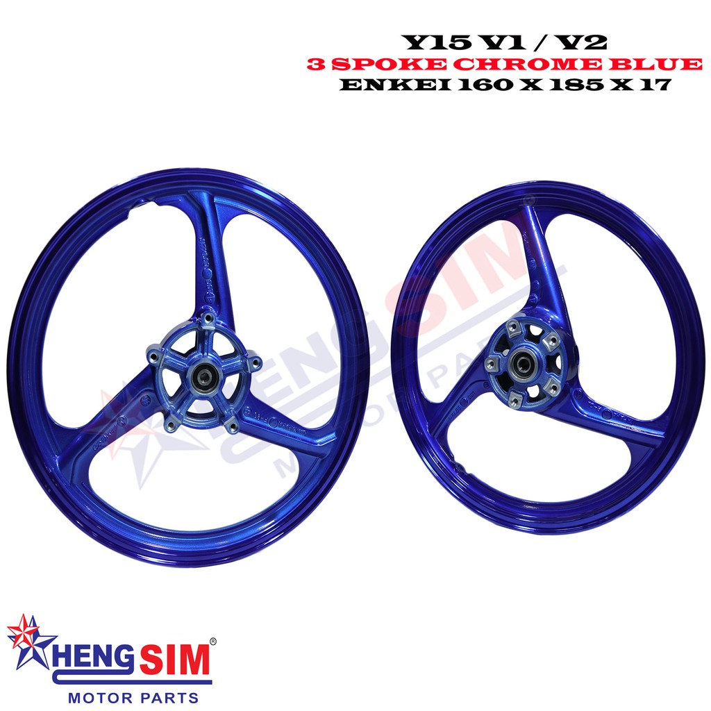 Y150 ZR V1 / V2 ENKEI SPORT RIM WITH BUSH AND BEARING 3 SPOKE 160 X 185 ...