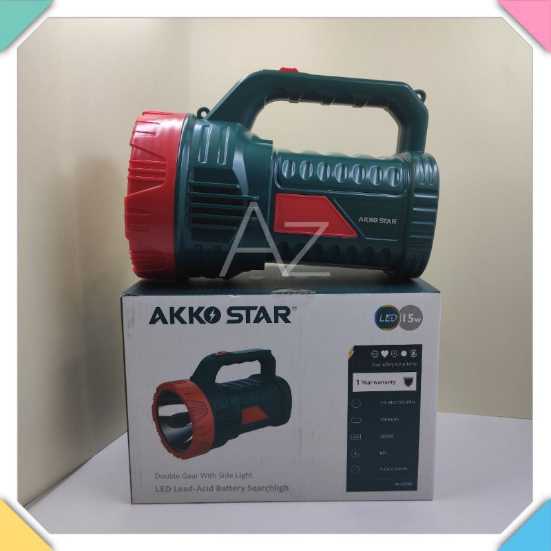 AKKO Star AK87283 15W Rechargeable LED Torchlight | Shopee Malaysia