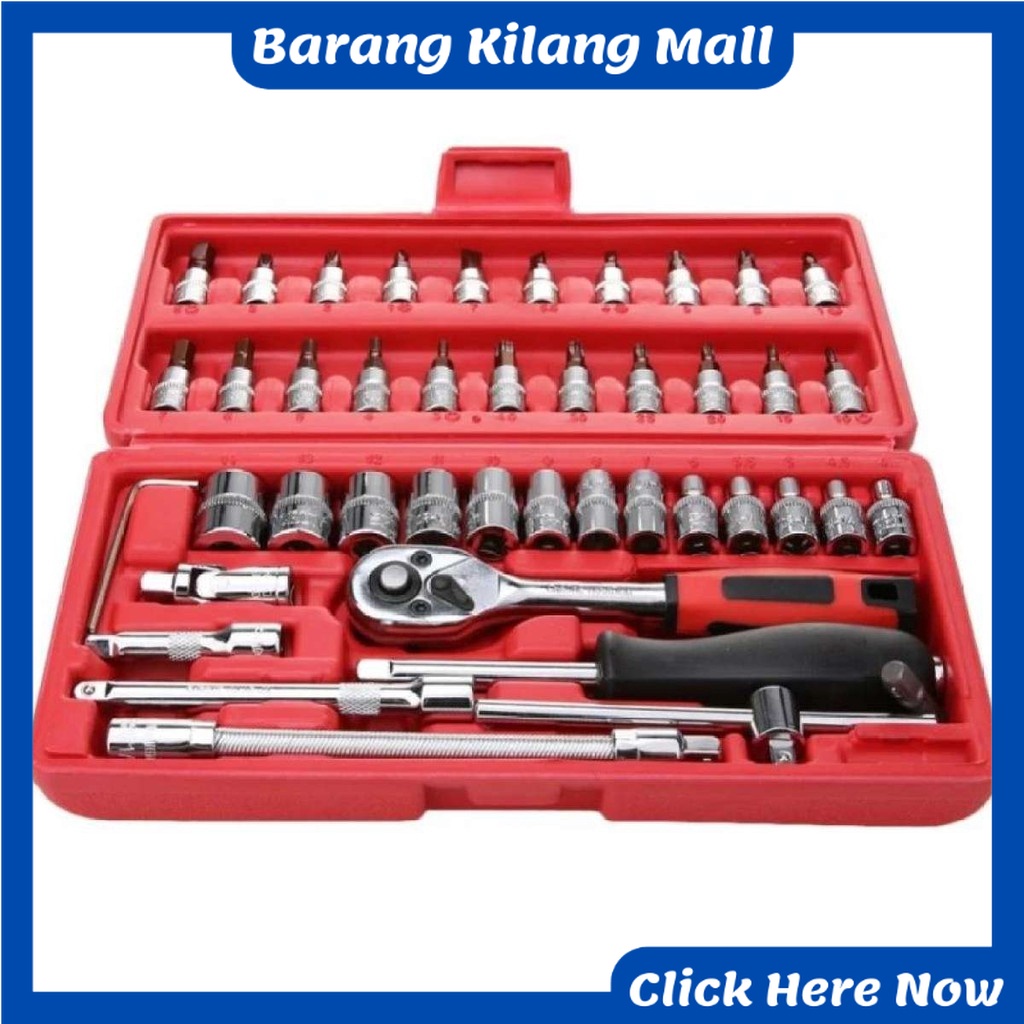 46pcs spanar set heavy duty Chrome Vanadium set spanar set tool set ...