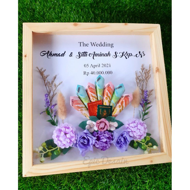 Pop Up Marriage Dowry/Marriage Dowry/Money Dowry Frame 25x25cm | Shopee ...