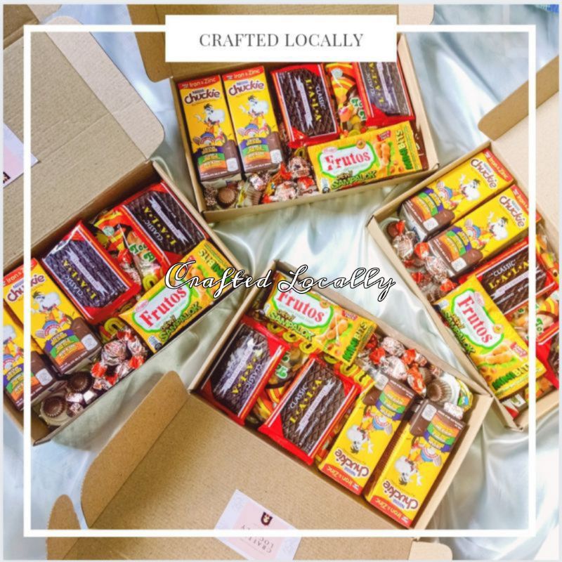 CRAFTED LOCALLY Classic Pinoy Chocolates and candies in a big box local ...