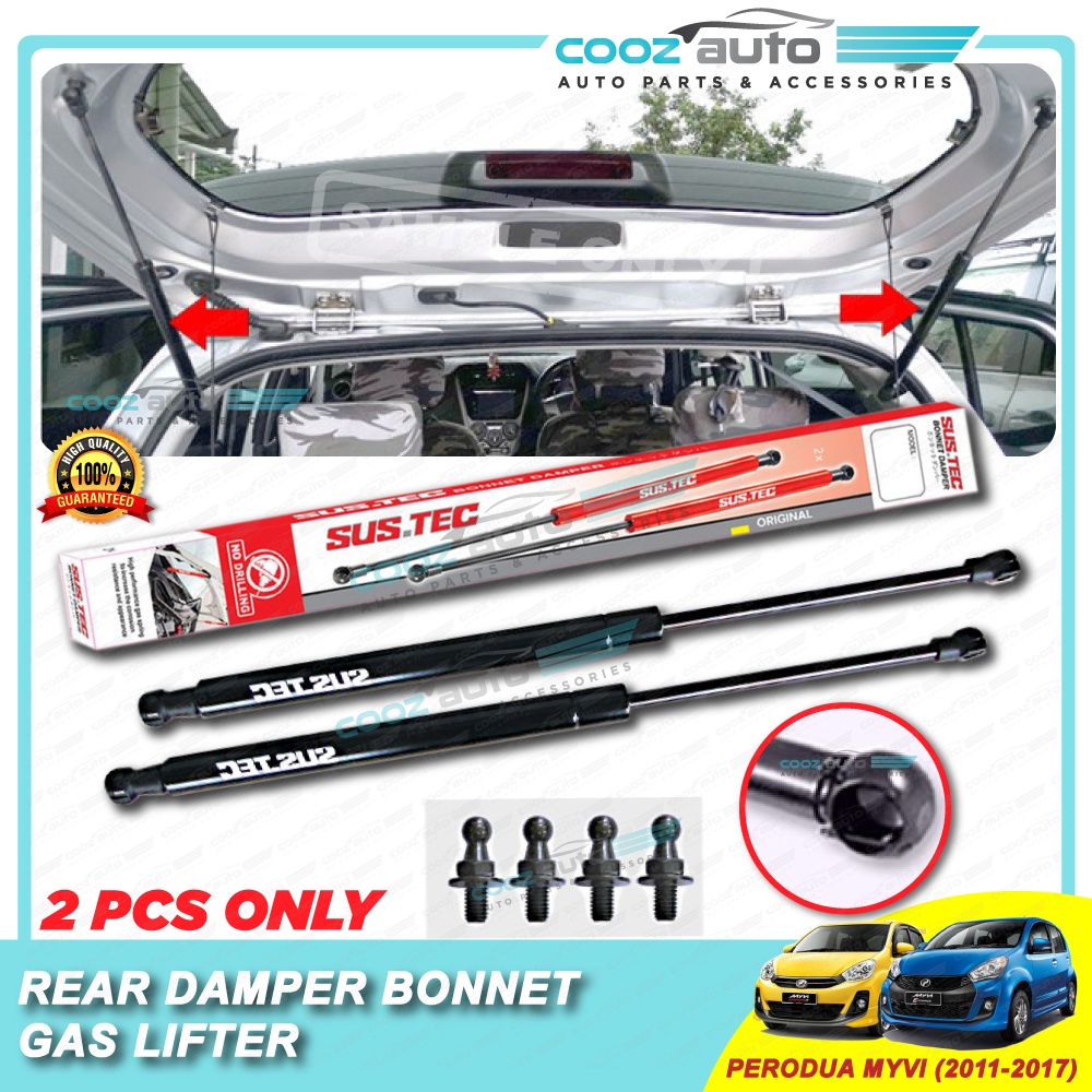 Perodua Myvi Lagi Best Icon 2011- 2016 Sustec Rear Hood Damper Bonnet ...