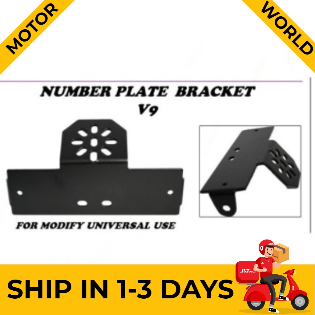 UNIVERSAL NUMBER PLATE BRACKET FOR R15, R25, Y15ZR | Shopee Malaysia