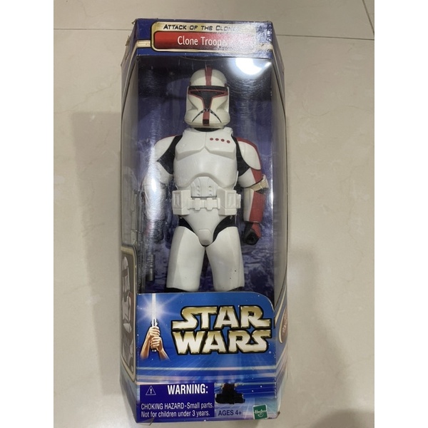 Hasbro Star Wars Action Collection Clone Trooper Red 12in Action Figure ...