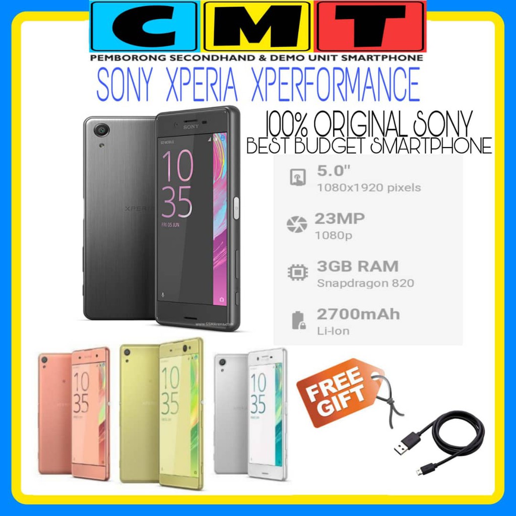 [READY STOCK] SONY XPERIA X PERFORMANCE, XPERIA XP (3+32GB)(4G LTE)(100 ...