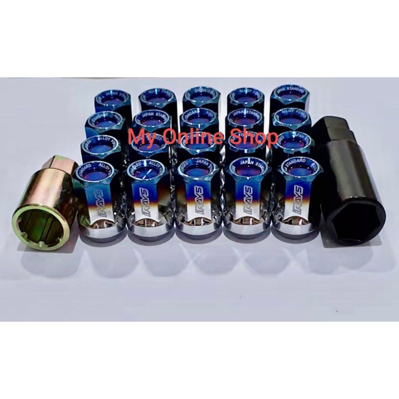 (New Model) Lock & Nut Tayar Nut Besi Sport Rim M12 x 1.5 | Shopee Malaysia
