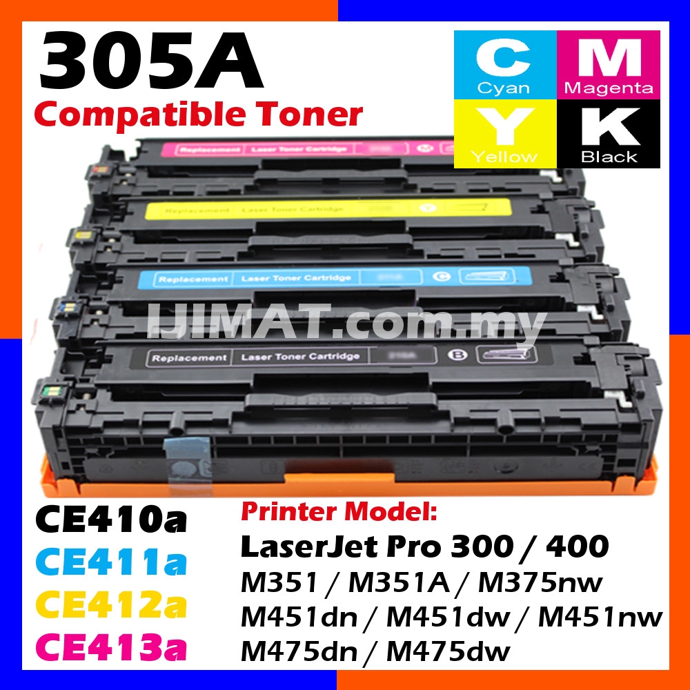 CE410A CE411A CE412A CE413A 305A Compatible Laser Toner For HP LaserJet ...