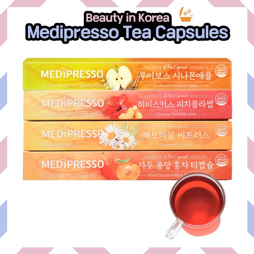 [Medipresso] Tea Capsules for Nespresso Machine (hibiscus peach / plum ...