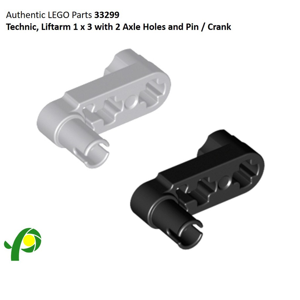 LEGO Parts 33299 61408 Technic Liftarm 1x3 w/2 Axle Holes Pin Crank ...