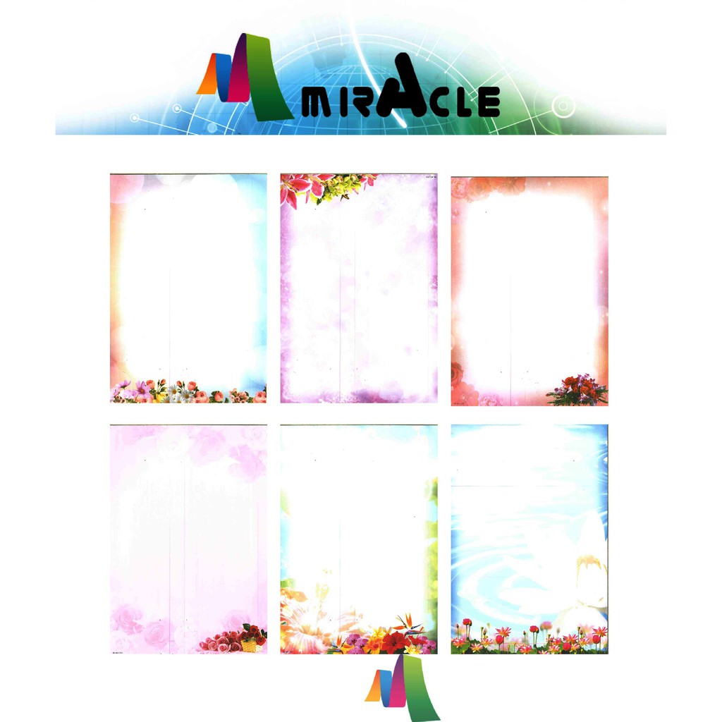 A4 Fancy Card Paper (A) / Kertas Folio Binding Cover 10s /pkt (Ready ...