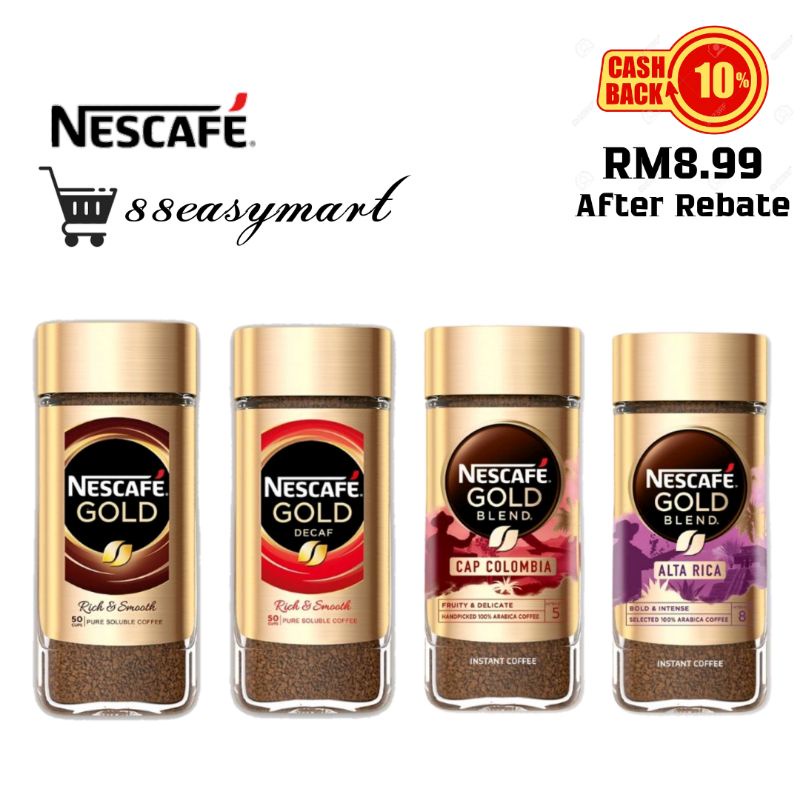 Nescafe Gold Jar 100g, Gold Decaf 100g,Cap Colombia 100g,Alta Rica 100g ...