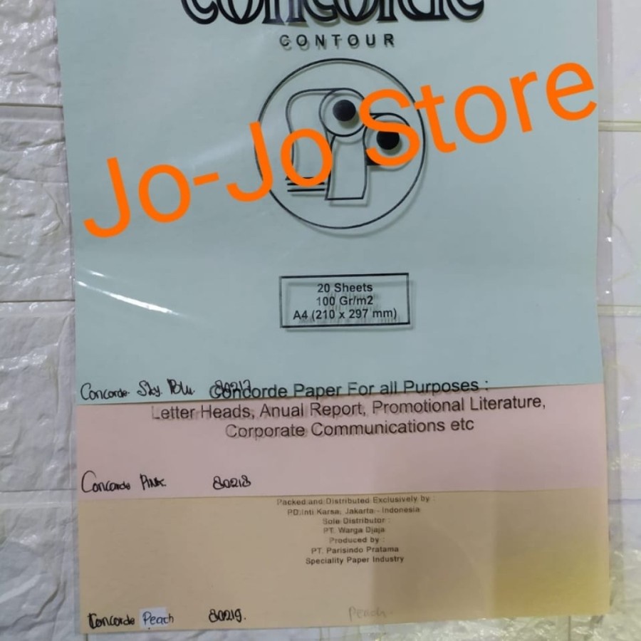 Concorde Contour Paper 100gram A4 Size - Orange Peel | Shopee Malaysia