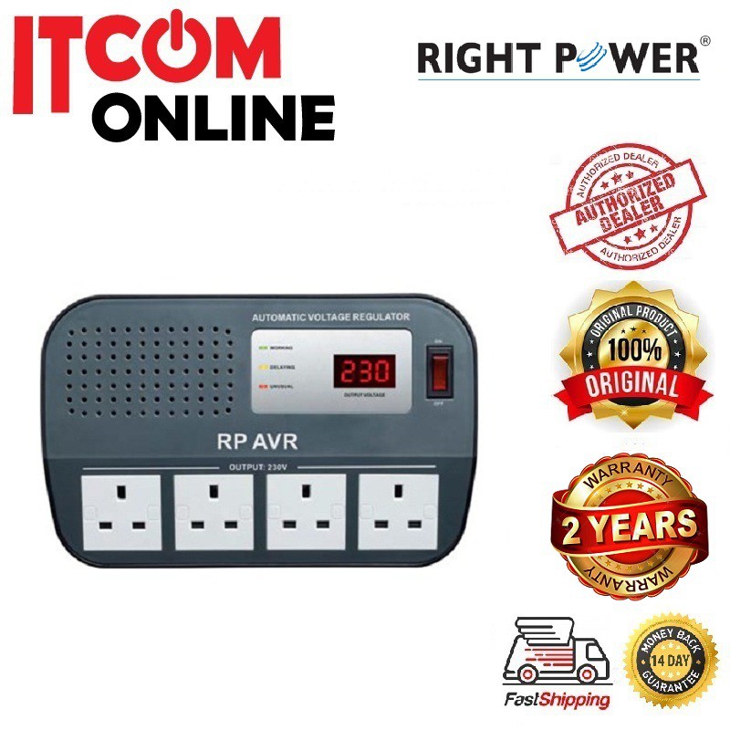 RIGHT POWER 1000VA AVR (TR1000-LE) | Shopee Malaysia