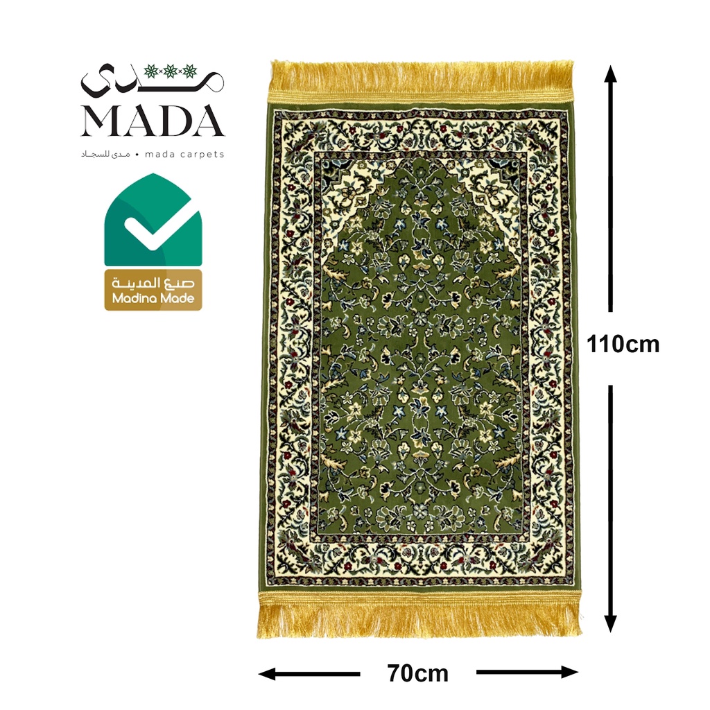 SEJADAH RAUDAH RAUDHAH ORIGINAL DESIGN MASJID NABAWI MADINAH HIJAU ...
