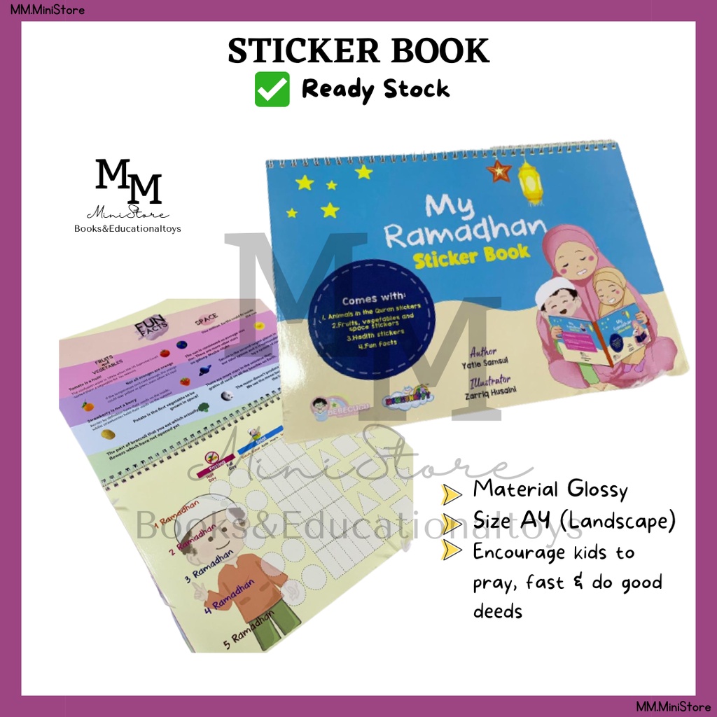 My Ramadhan Sticker Book (MommyHappy)| Buku Sticker Checklist Puasa ...
