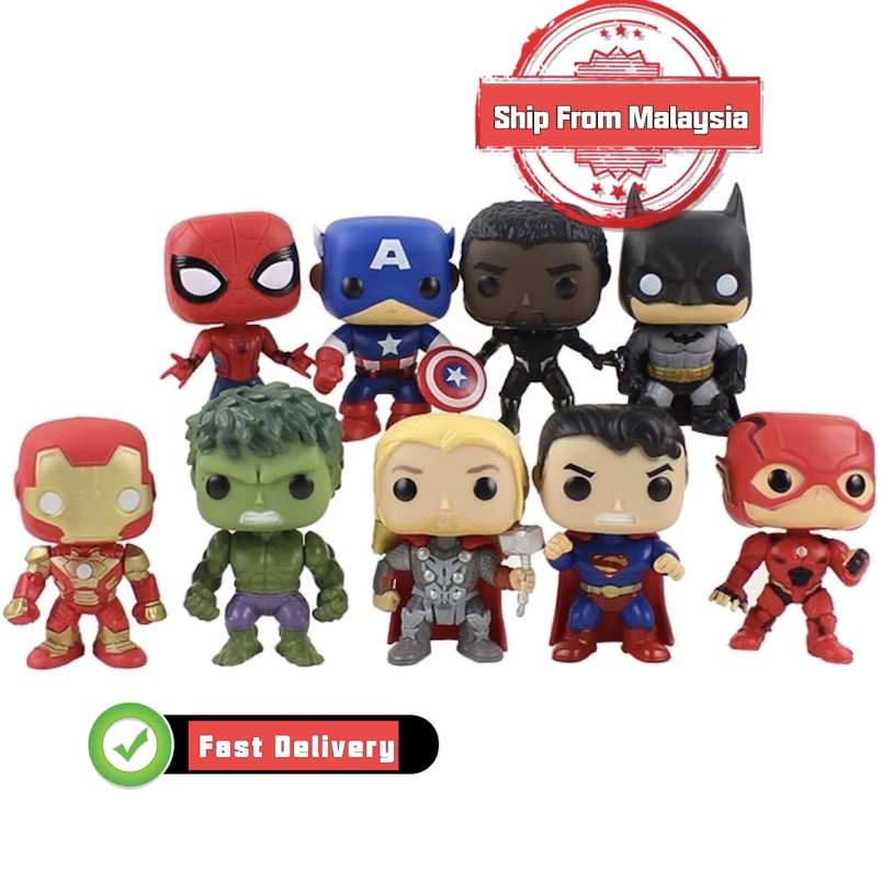 FUNKO POP Super Heroes Avengers @ Batman vs Superman Action Figures ...