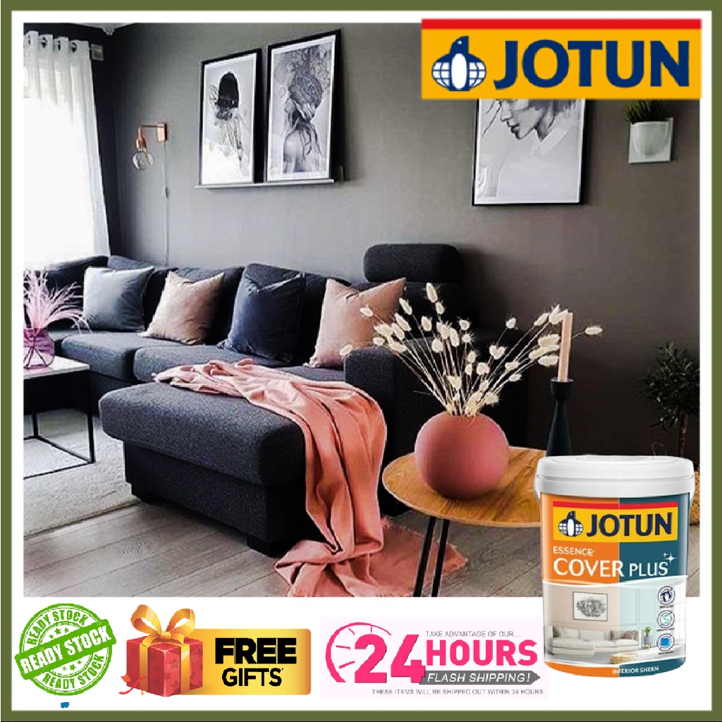 JOTUN 1L 1462 EVENING SKY ESSENCE COVER PLUS SHEEN & MATT/INTERIOR WALL PAINT /CAT BOLEH CUCI ...